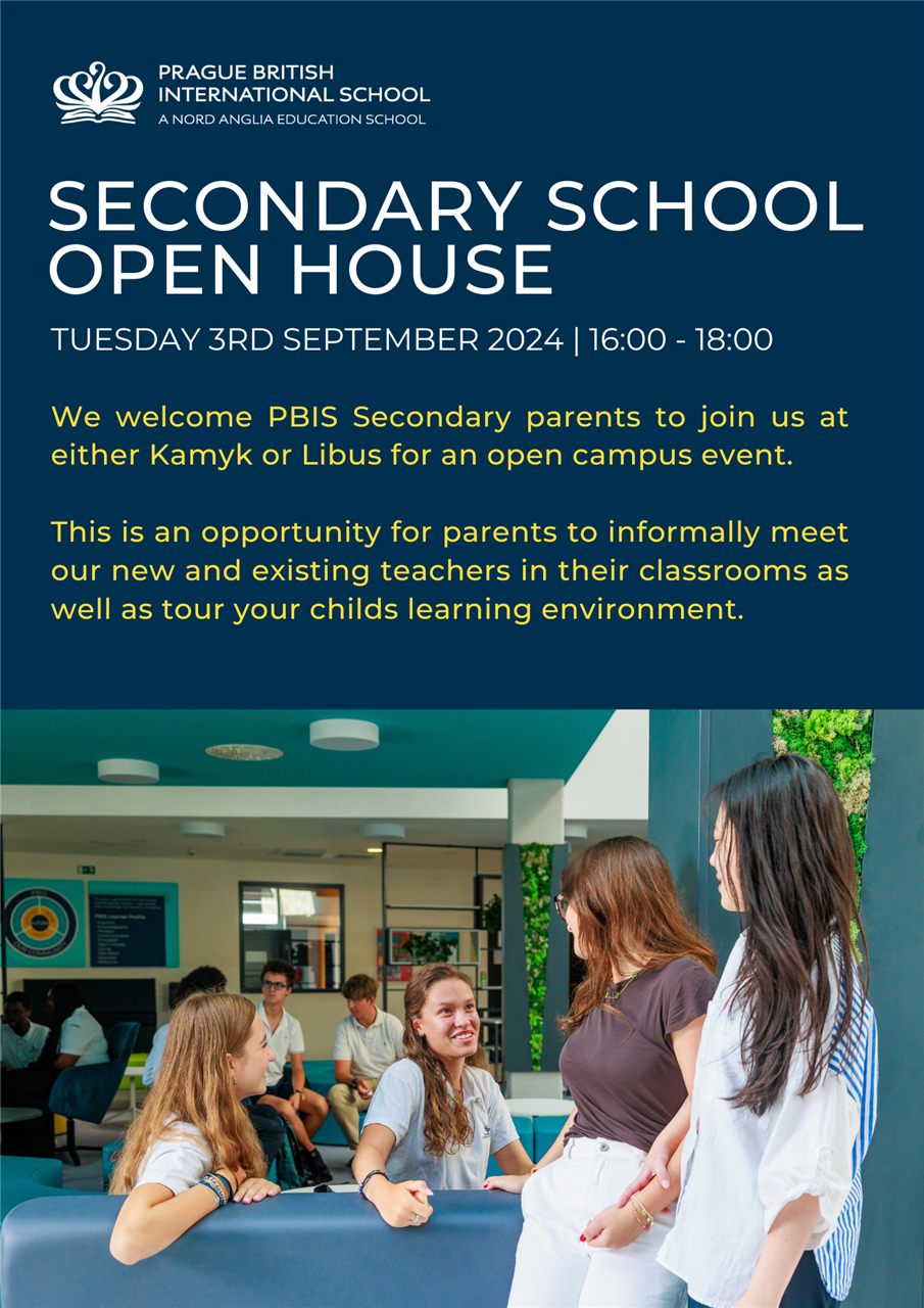 Kamyk Secondary Week 1 Update — Prague British International School